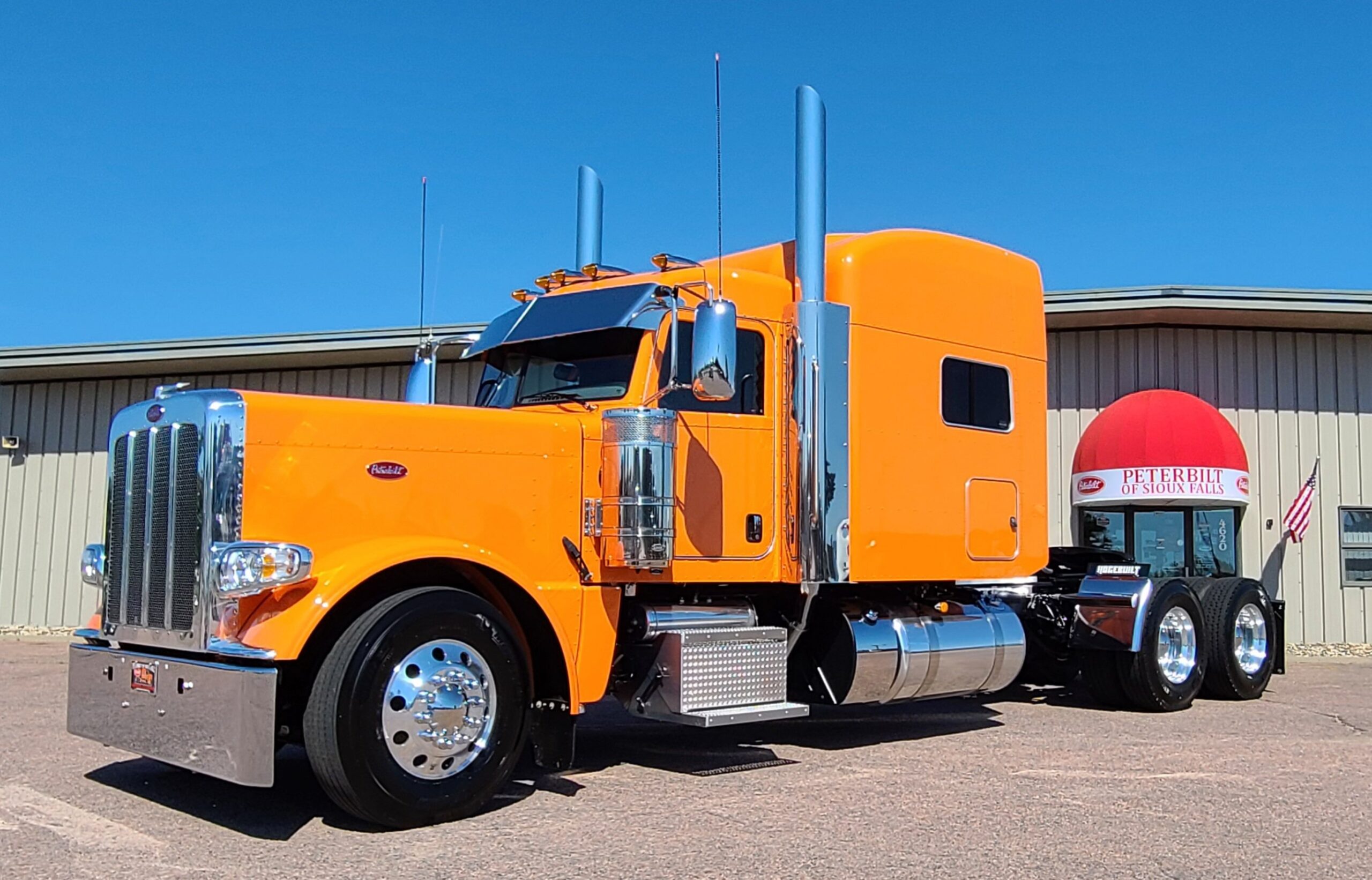OMAHA ORANGE LONG HOOD READY TO GO! - Peterbilt of Sioux Falls